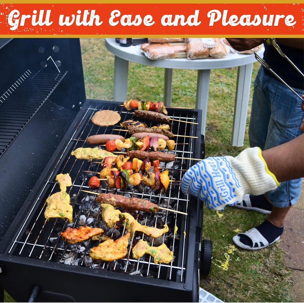 GRILL HEAT AID BBQ Grill Gloves Heat Proof for Grilling – Fireproof 14 ...